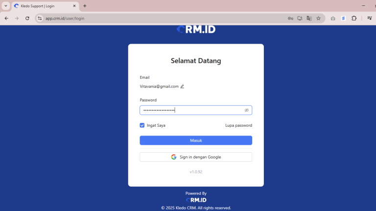 Cara Daftar dan Login