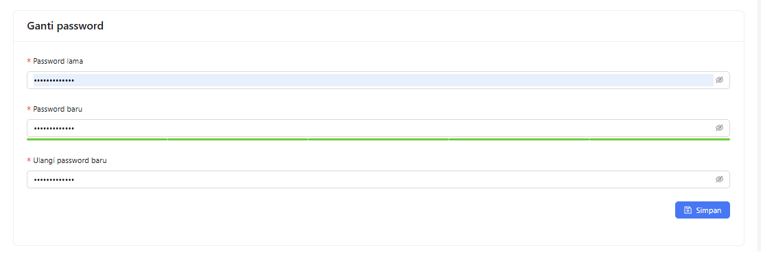Cara Mengatur Profil dan Password